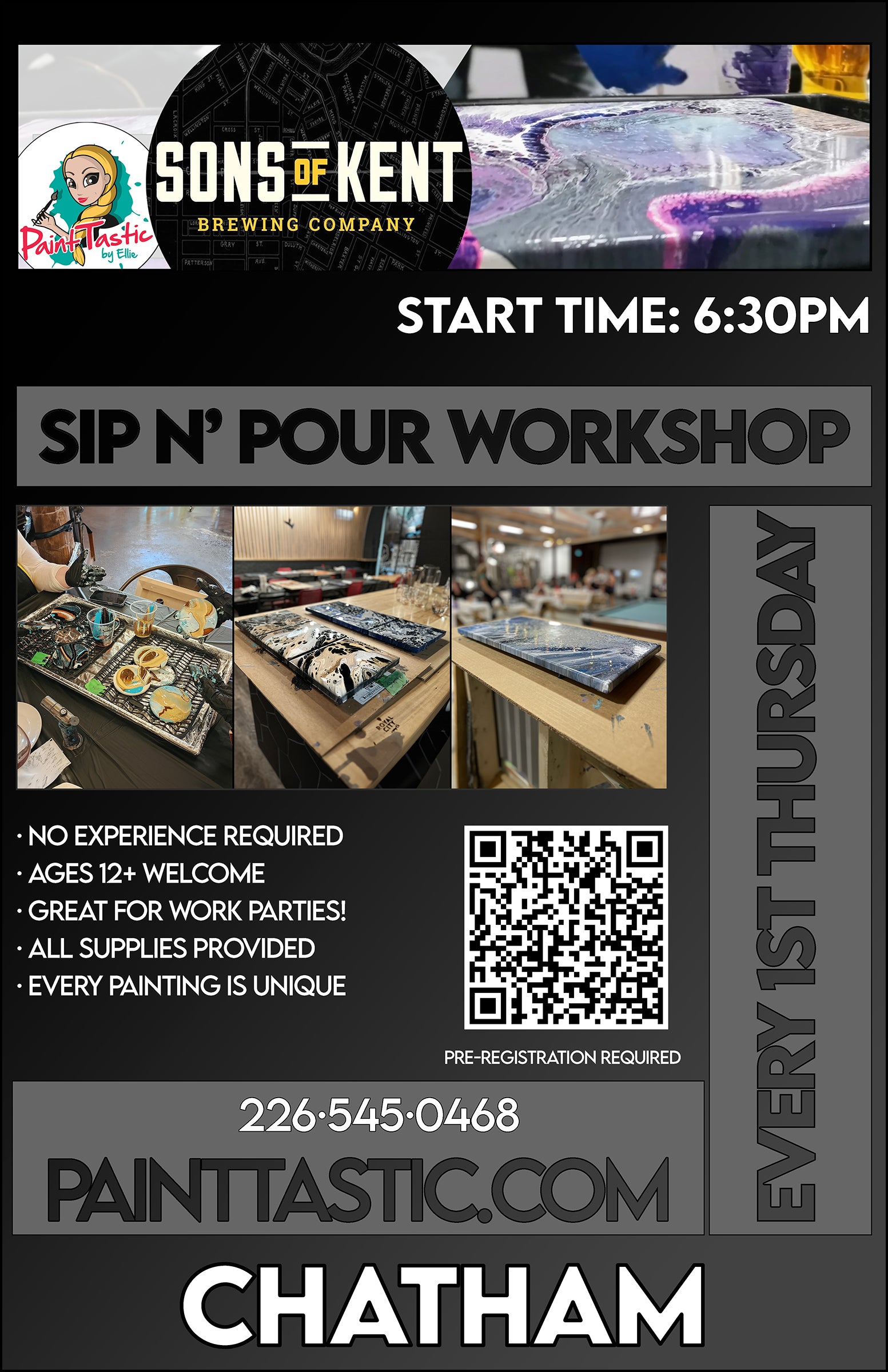 Pour with Ellie at Sons of Kent Brewing | JUNE 4TH @ 6:30PM – Paint ...